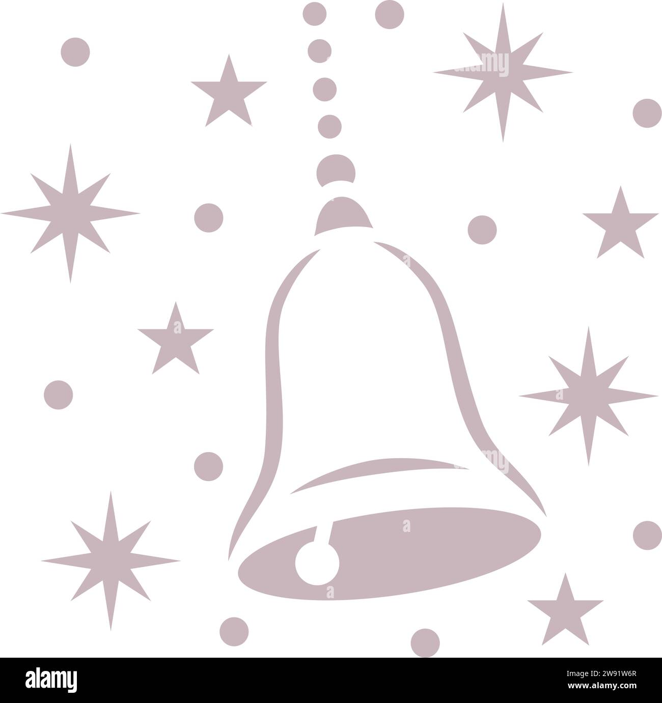 Christmas bell mallow with transparent background Stock Vector Image ...
