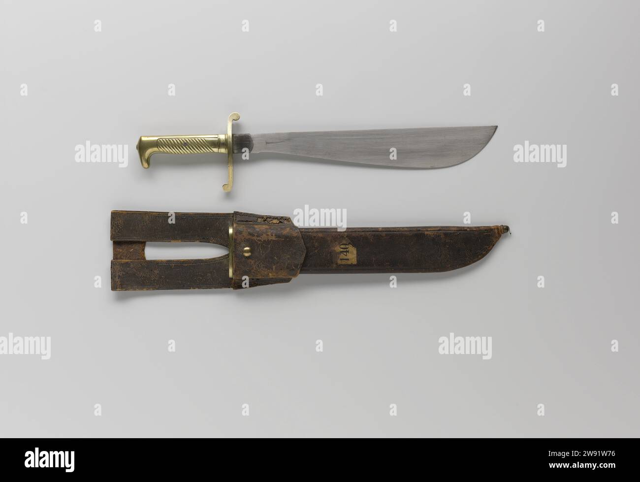 Cutlass and Scabbard, anonymous, c. 1879 machete Kap knife with short ...