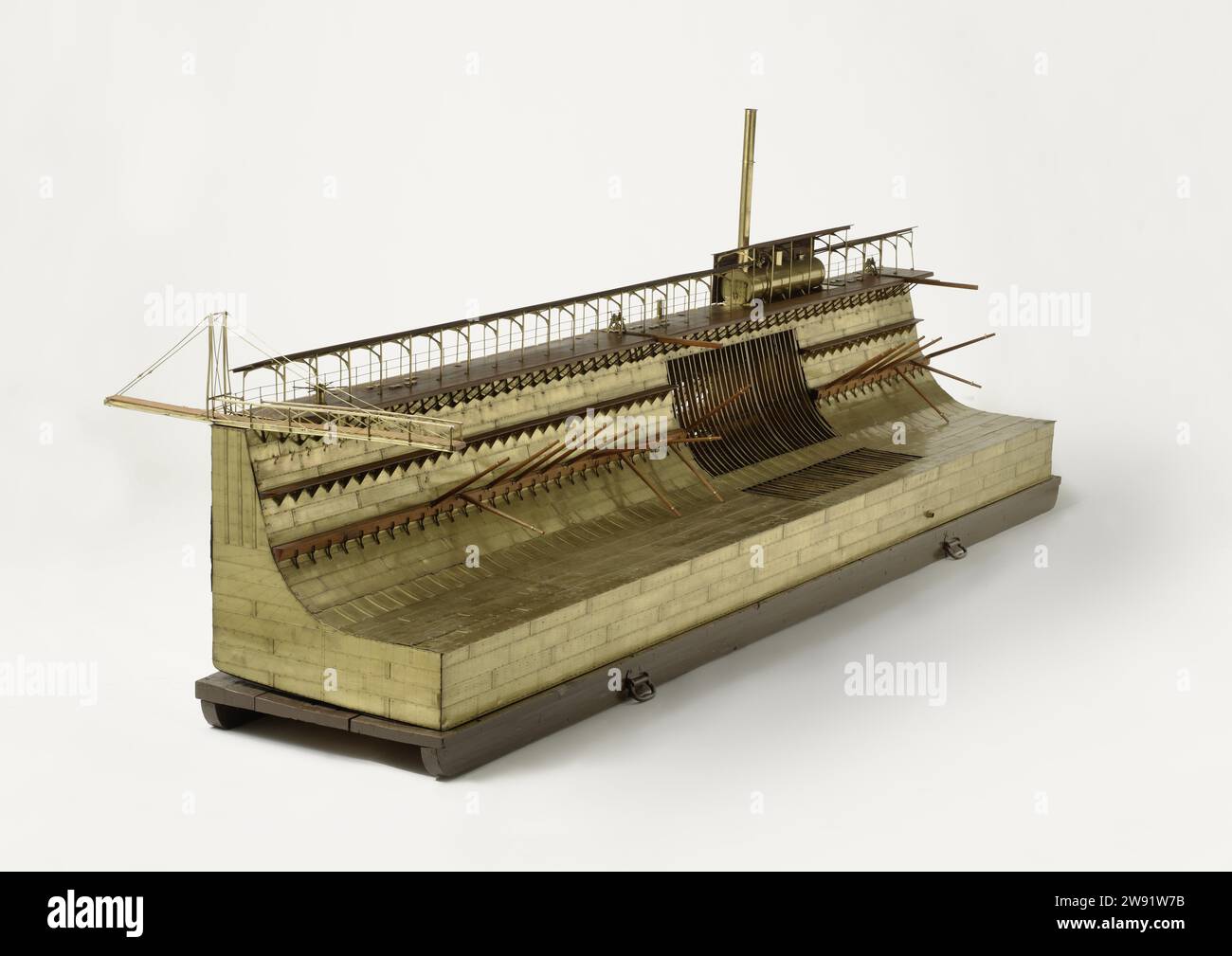 Model of Part of a Floating Dry Dock, Royal Factory for Steam and Other ...