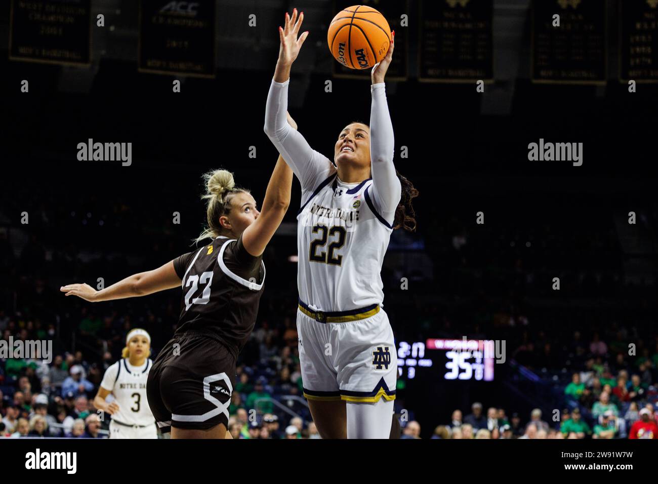 South Bend, Indiana, USA. 21st Dec, 2023. Notre Dame forward Kylee ...