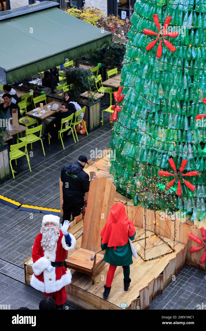 Bordeaux, France. December 23, 2023. Ecology and 100% eco-responsible ...