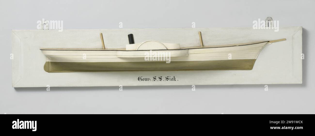 Half Model of a Paddle Steamer, anonymous, c. 1874 - c. 1877 ship model ...