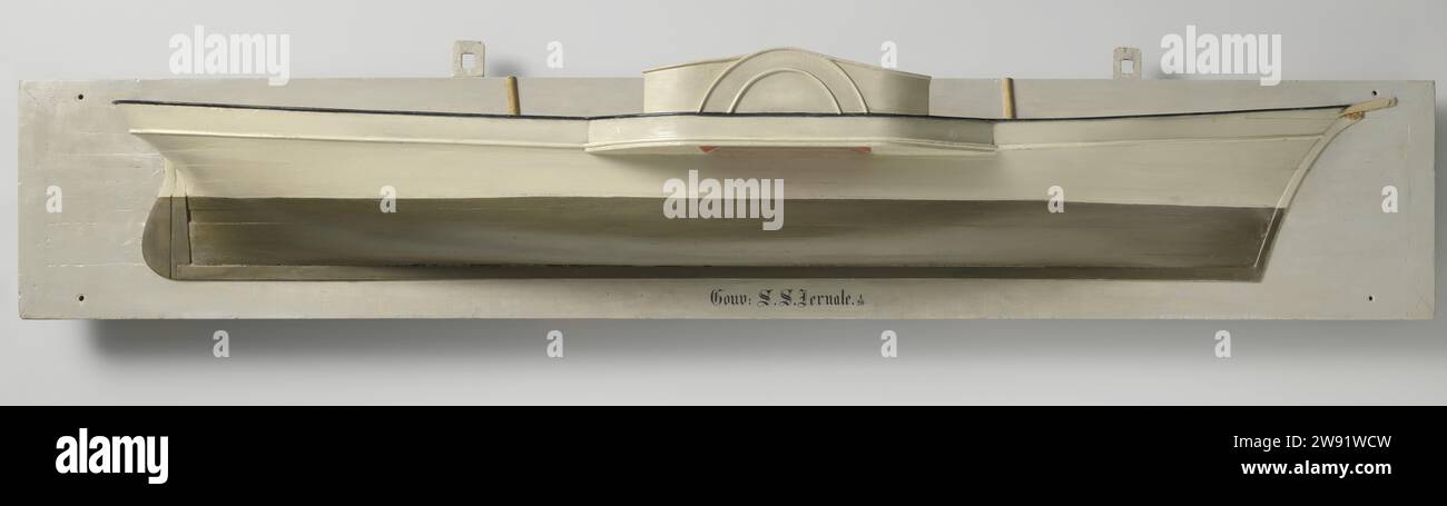 Half Model of a Paddle Steamer, anonymous, c. 1874 - c. 1877 ship model ...