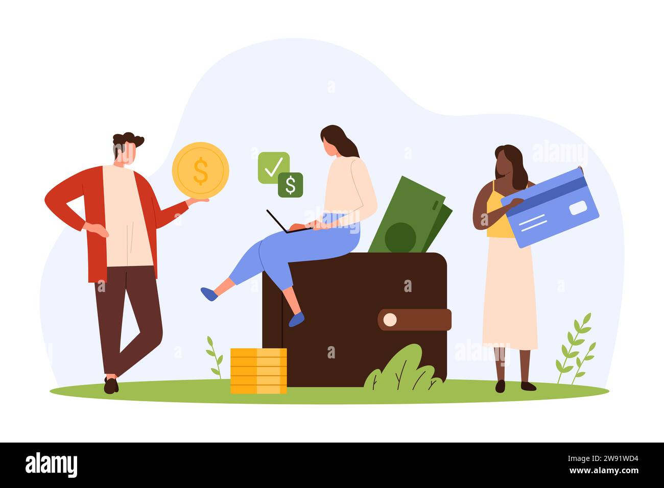 Manage virtual Stock Vector Images - Alamy