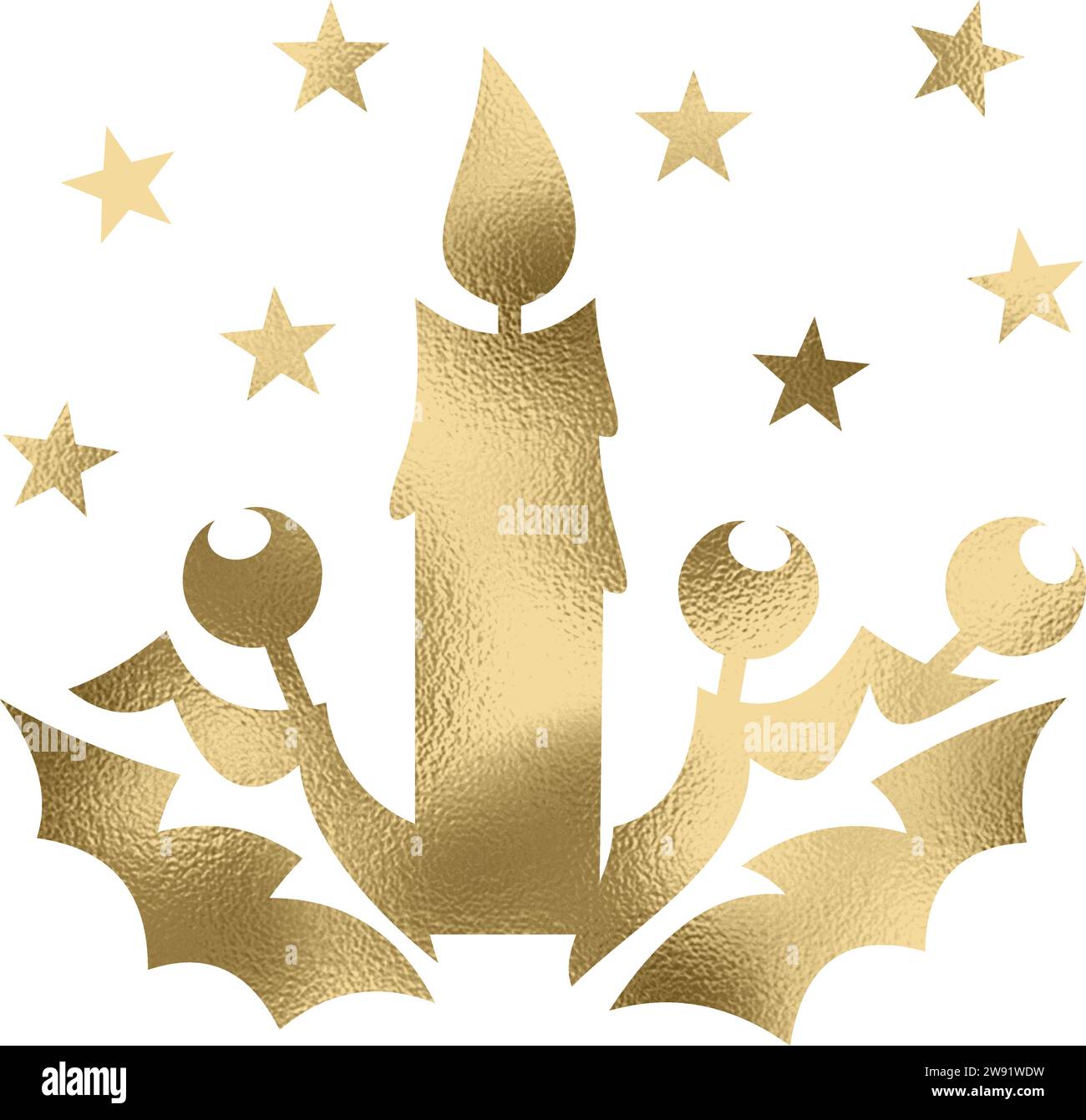 Gold Advent candle with transparent background Stock Vector Image & Art ...
