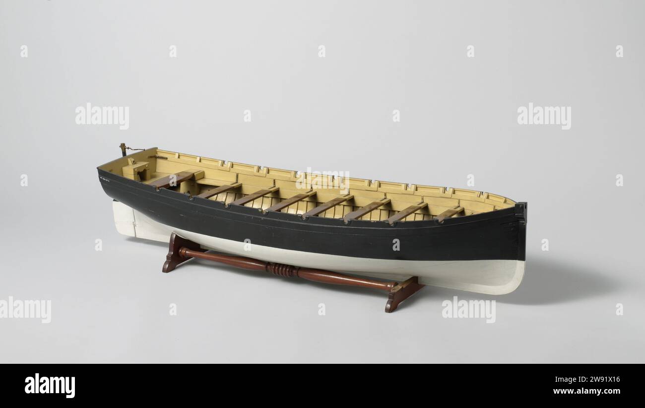 Model of a Longboat, anonymous, c. 1865 - c. 1880 ship model ...