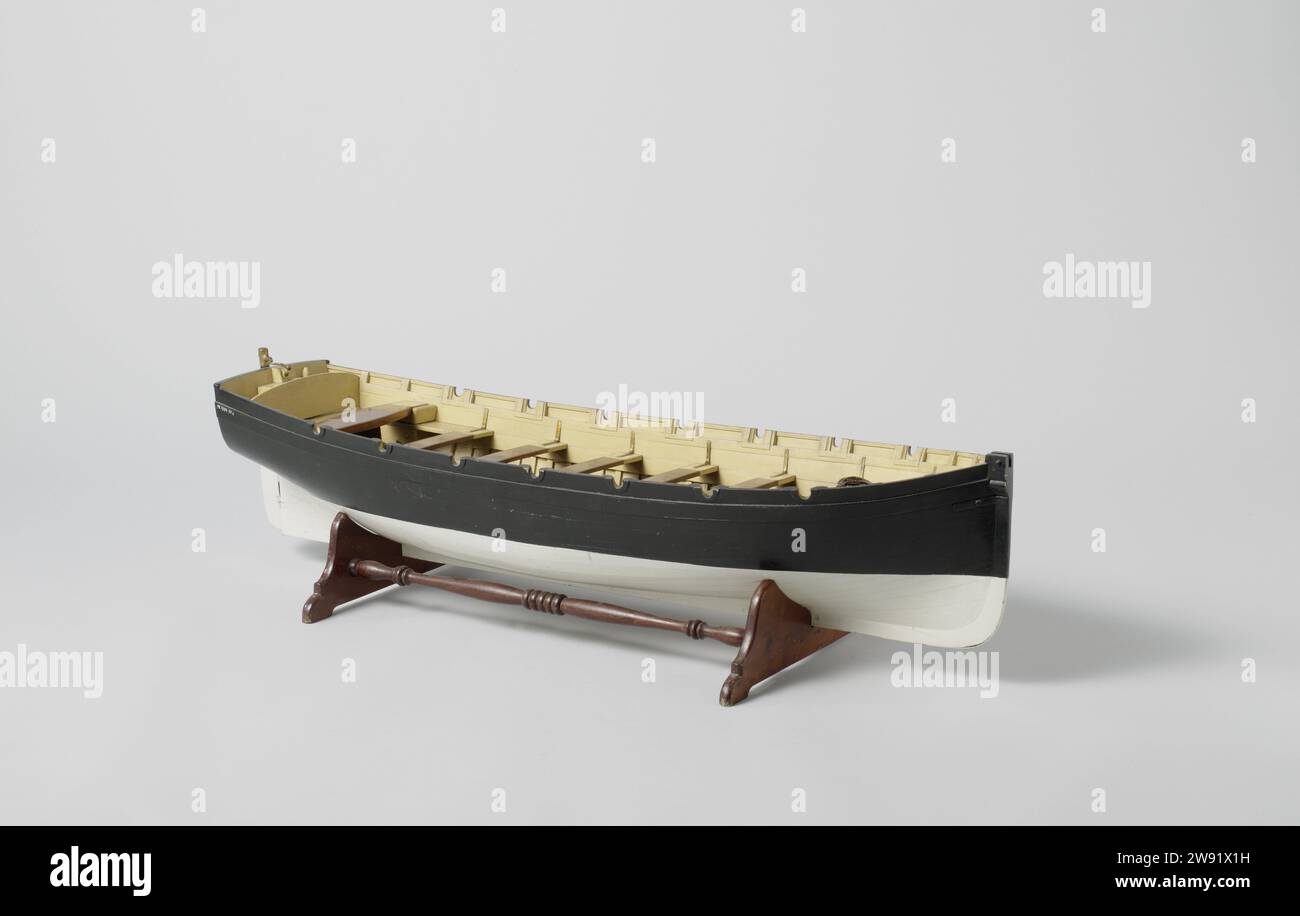 Model of a Longboat, anonymous, c. 1865 - c. 1880 ship model ...