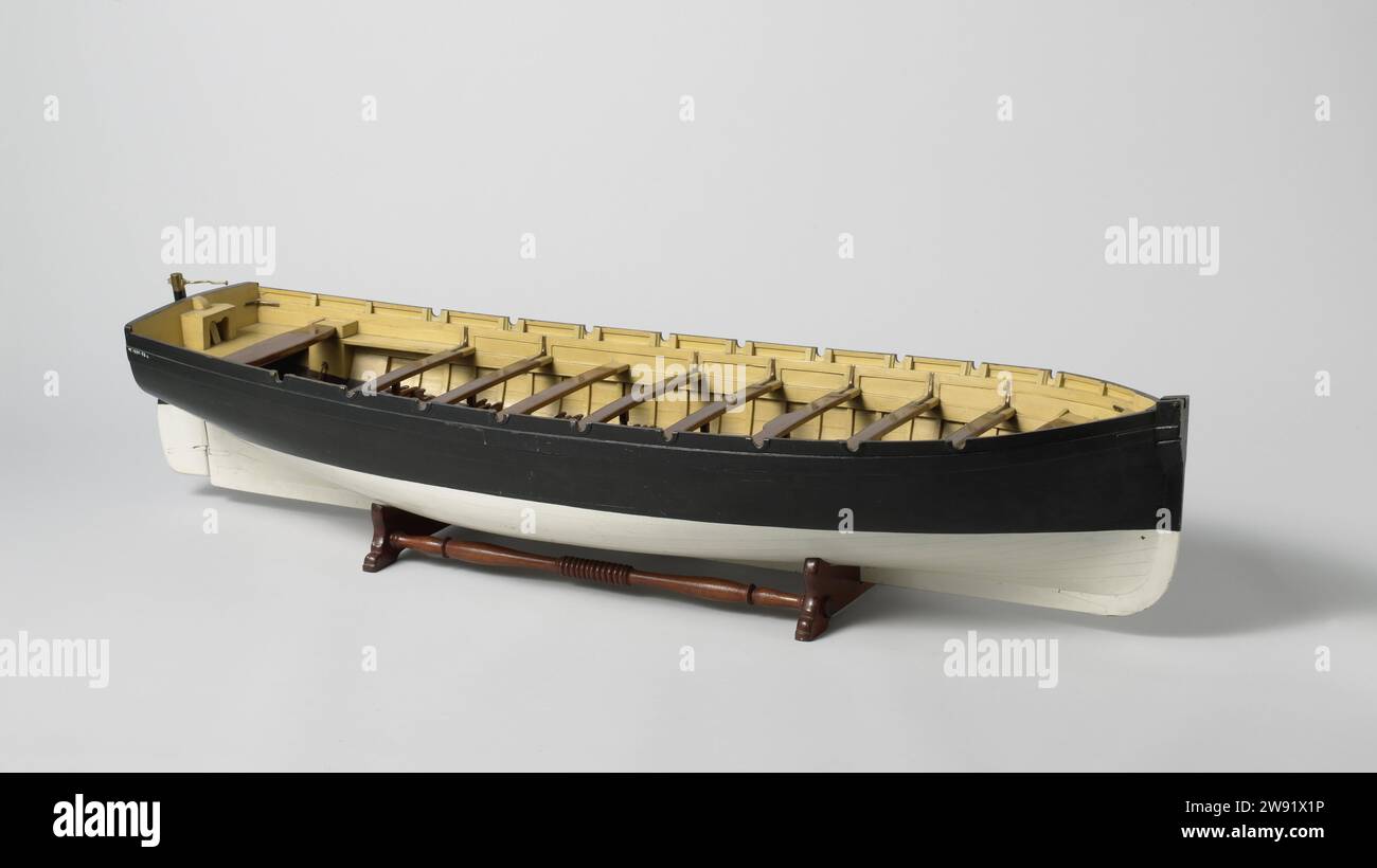 Model of a Longboat, anonymous, c. 1865 - c. 1880 ship model ...