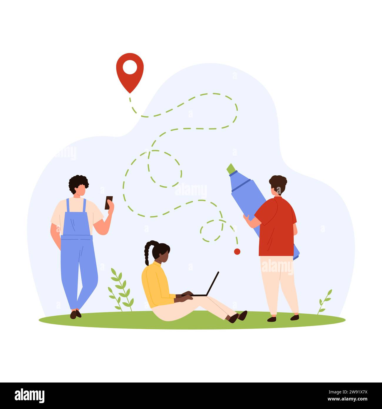 Woman road map Cut Out Stock Images & Pictures - Alamy