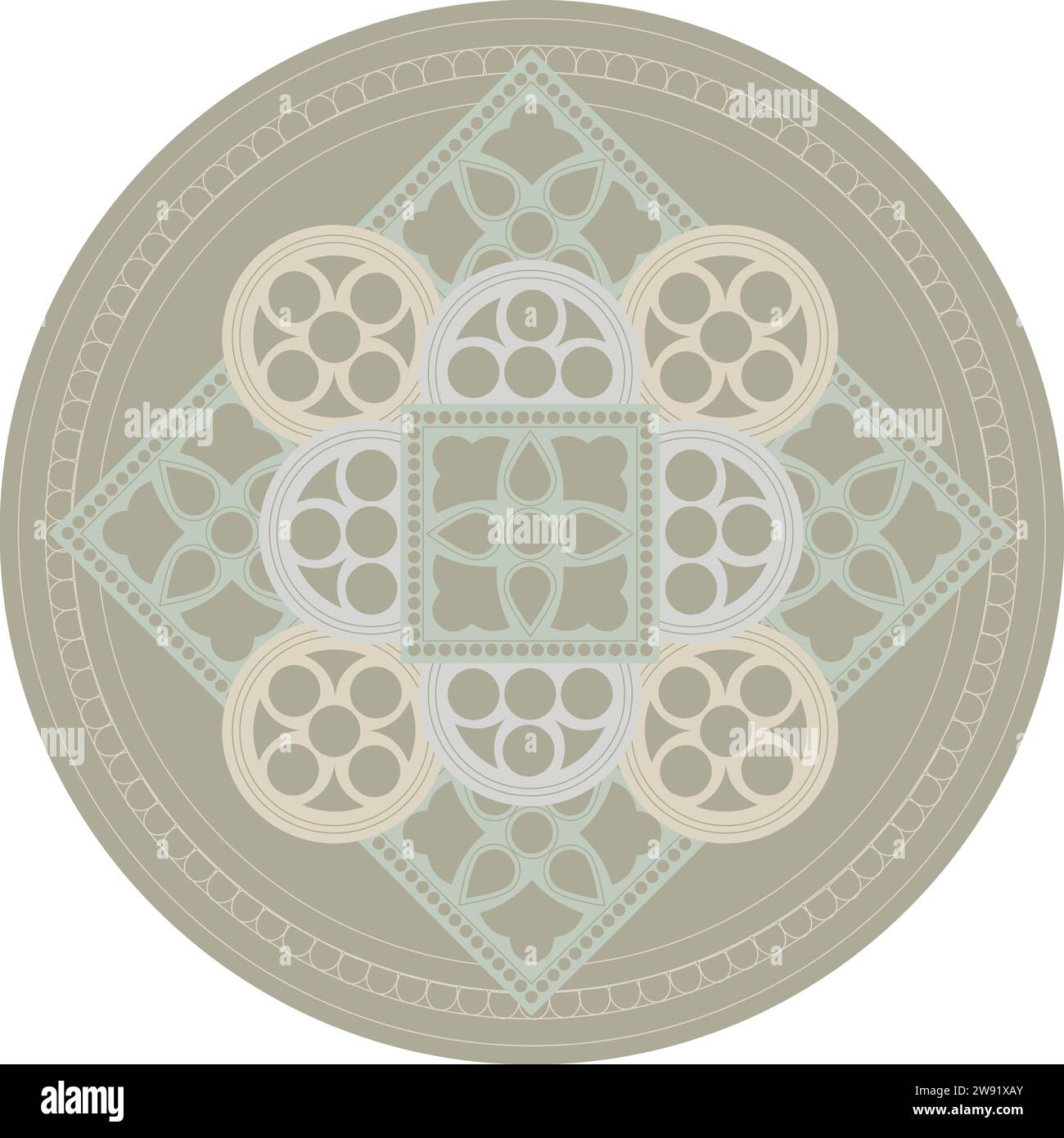 Mandala retro hi-res stock photography and images - Alamy