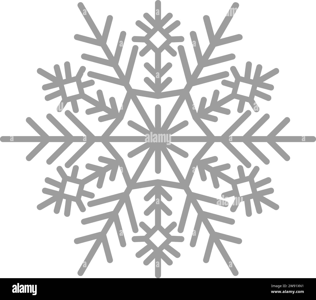 Snowflake gray with transparent background Stock Vector Image & Art - Alamy