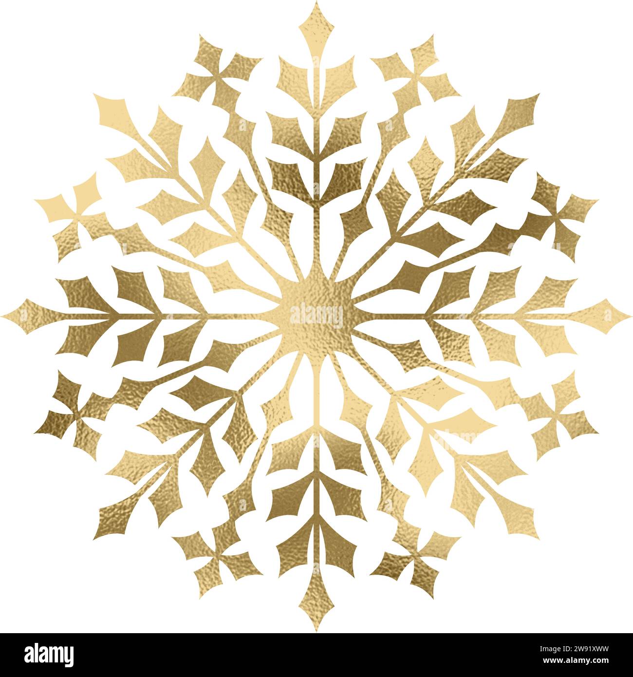 Snowflake gold with transparent background Stock Vector Image & Art - Alamy
