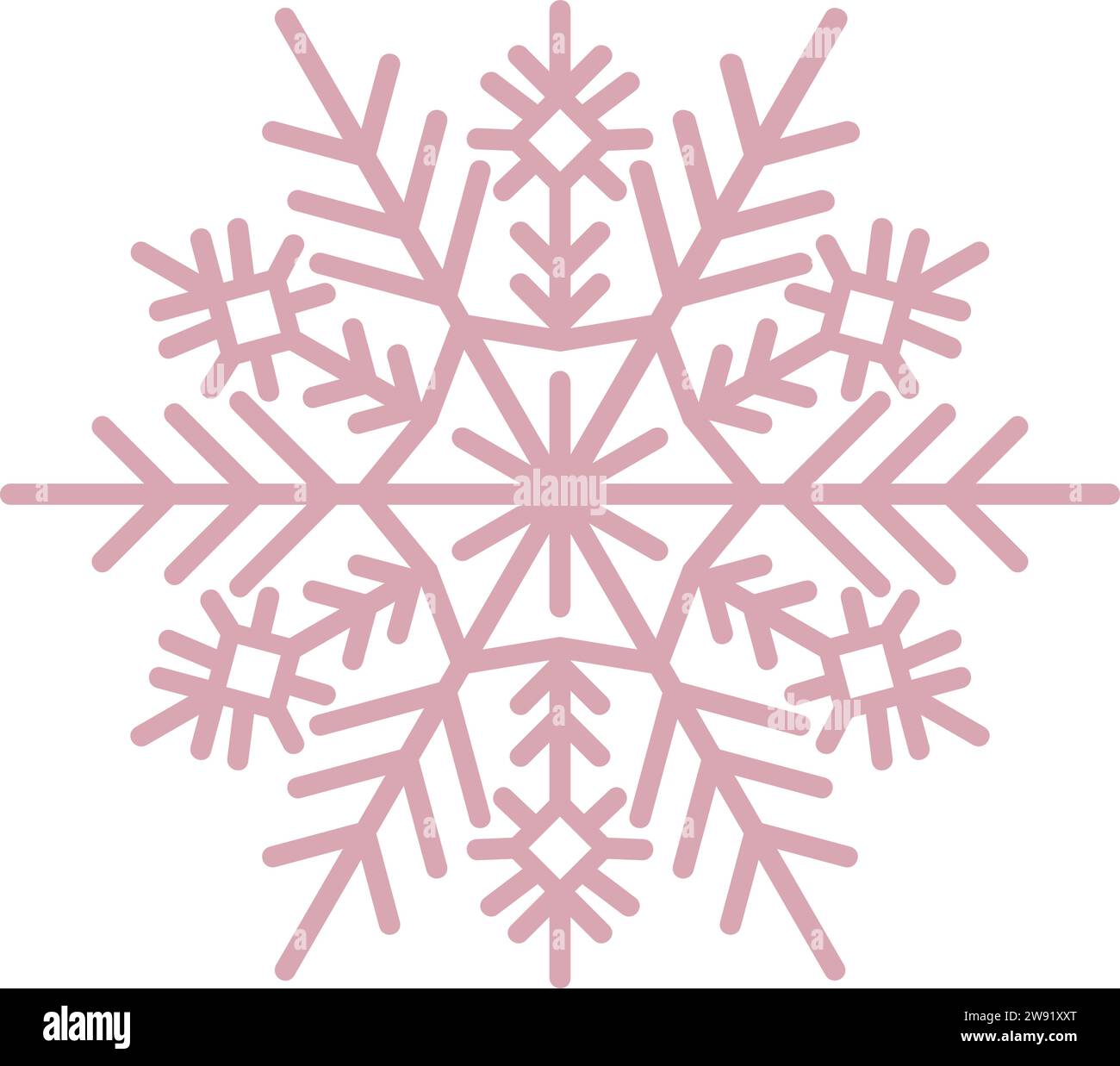 Snowflake pink with transparent background Stock Vector Image & Art - Alamy
