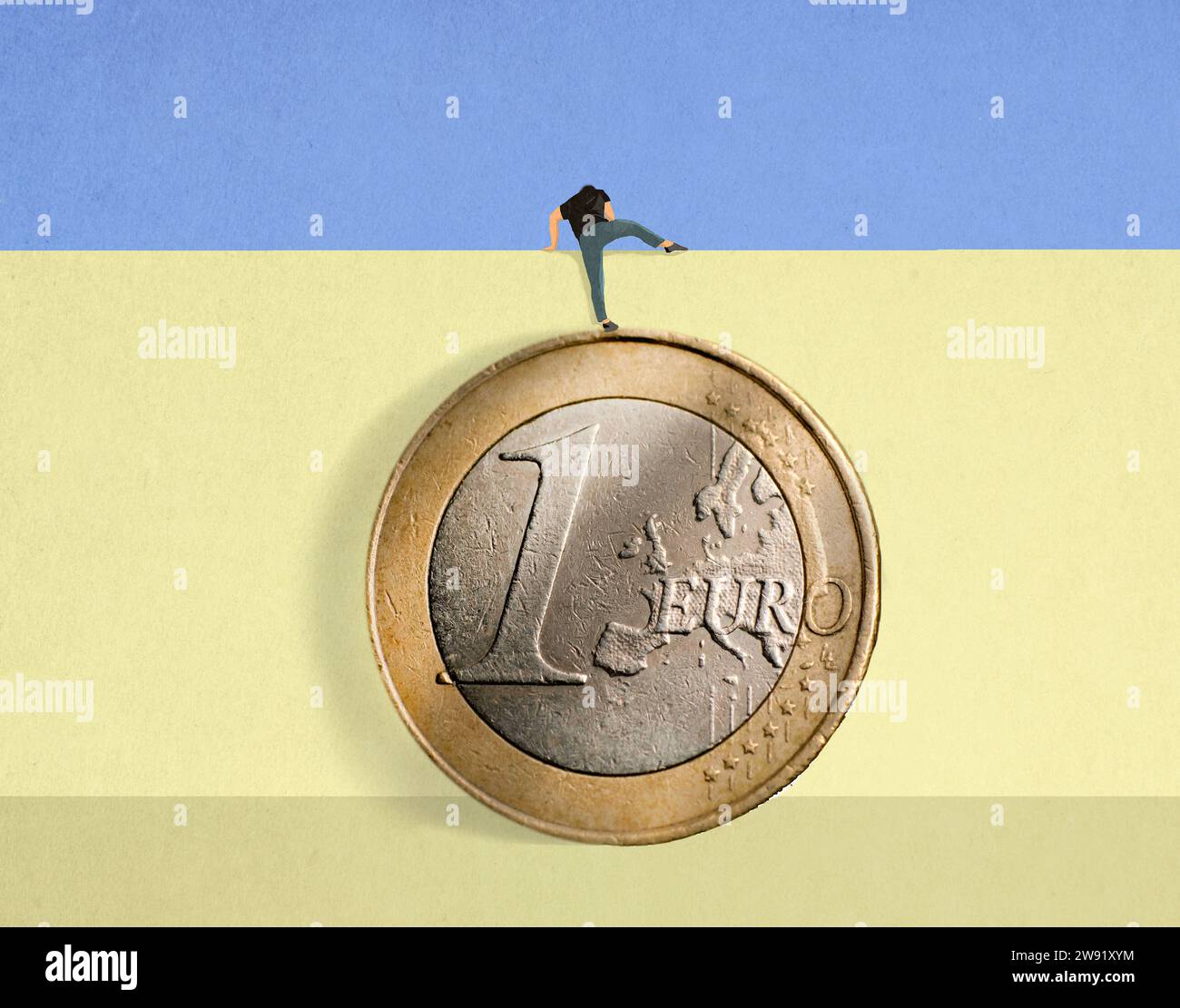 Person climbing over wall hi-res stock photography and images - Alamy