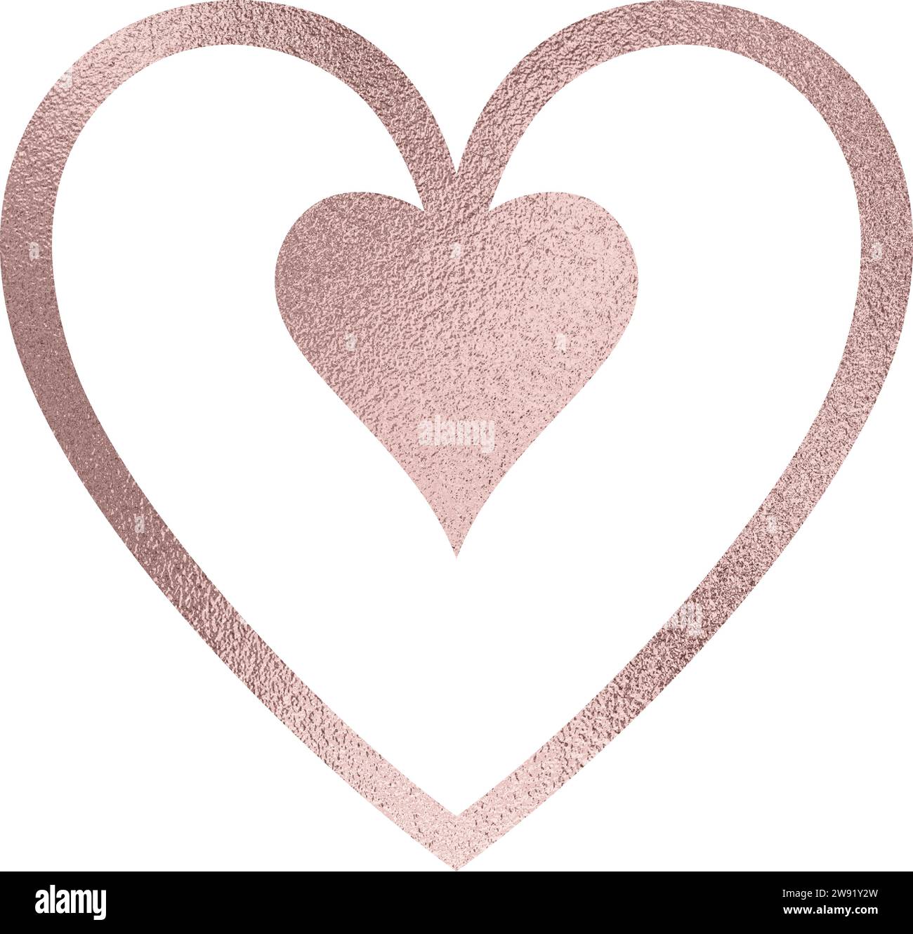 Heart mandala in rose gold, transparent background Stock Vector Image ...