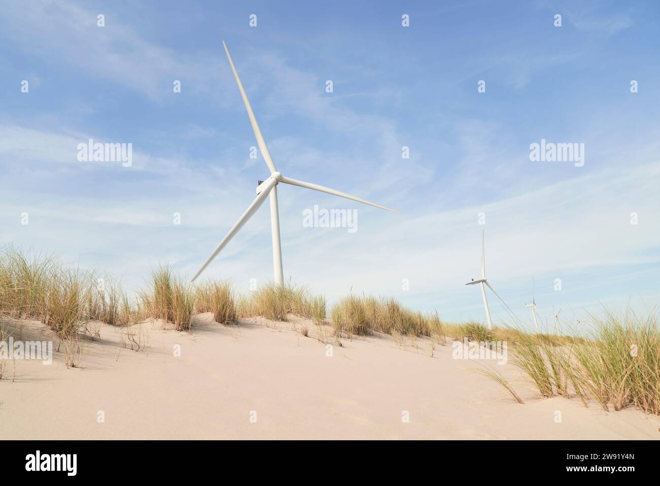 Wind turbines on sky line hi-res stock photography and images - Alamy