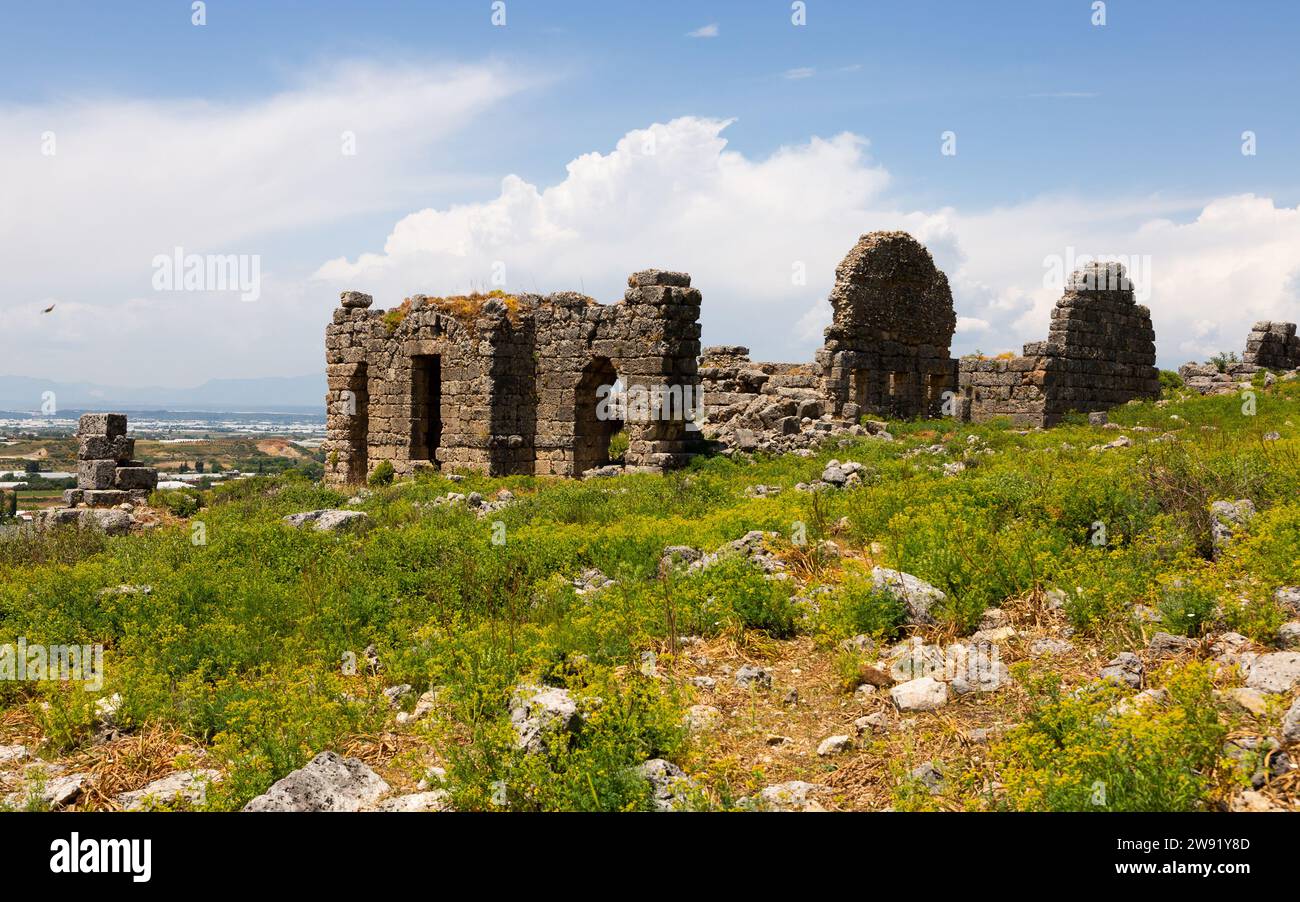 Roman baths sillyon hi-res stock photography and images - Alamy