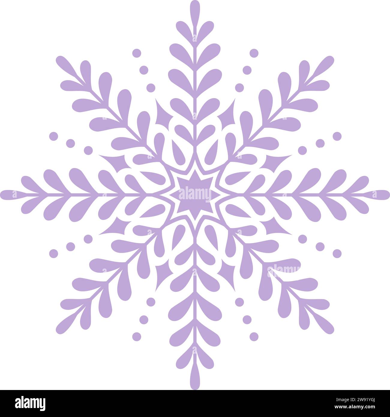 Snowflake purple with transparent background Stock Vector Image & Art ...