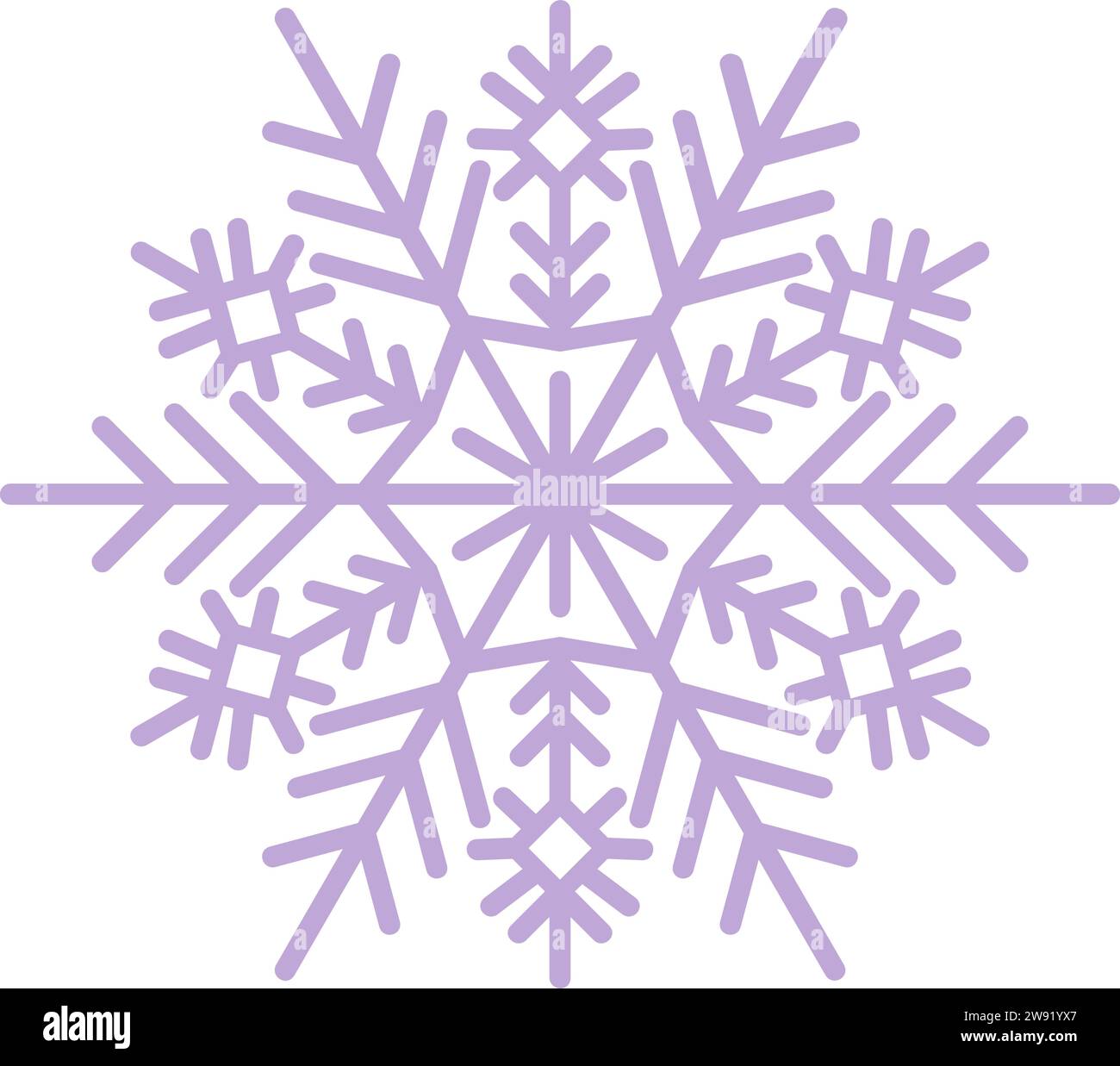 Snowflake purple with transparent background Stock Vector Image & Art ...