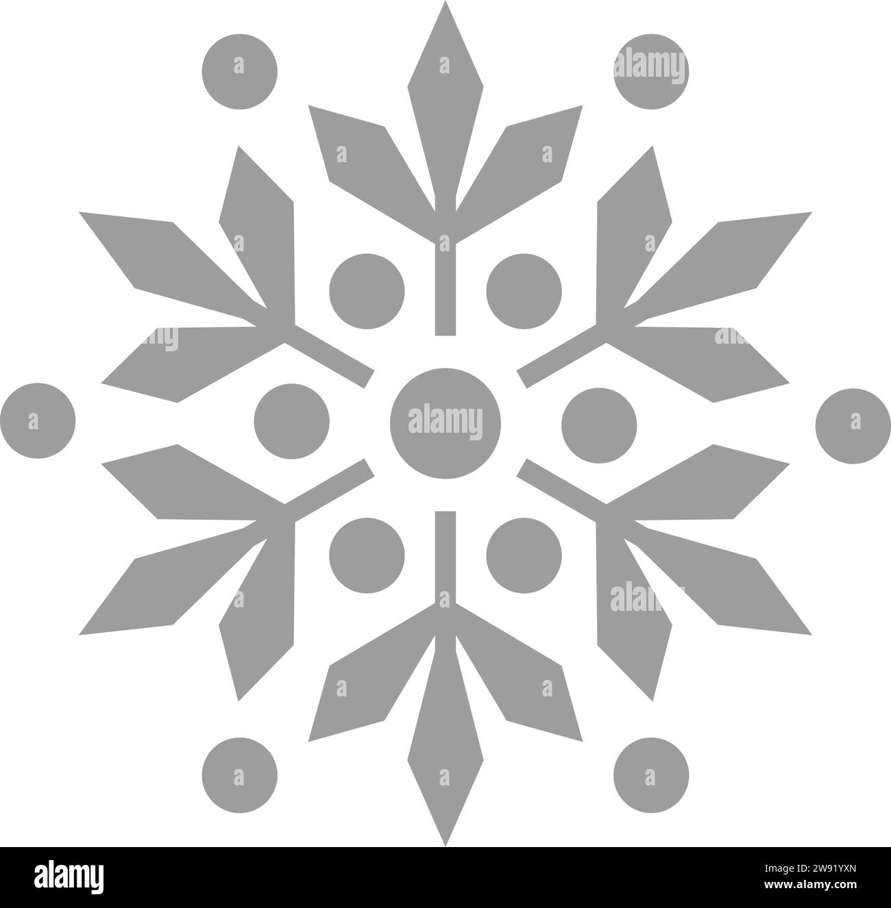 Snowflake gray with transparent background Stock Vector Image & Art - Alamy
