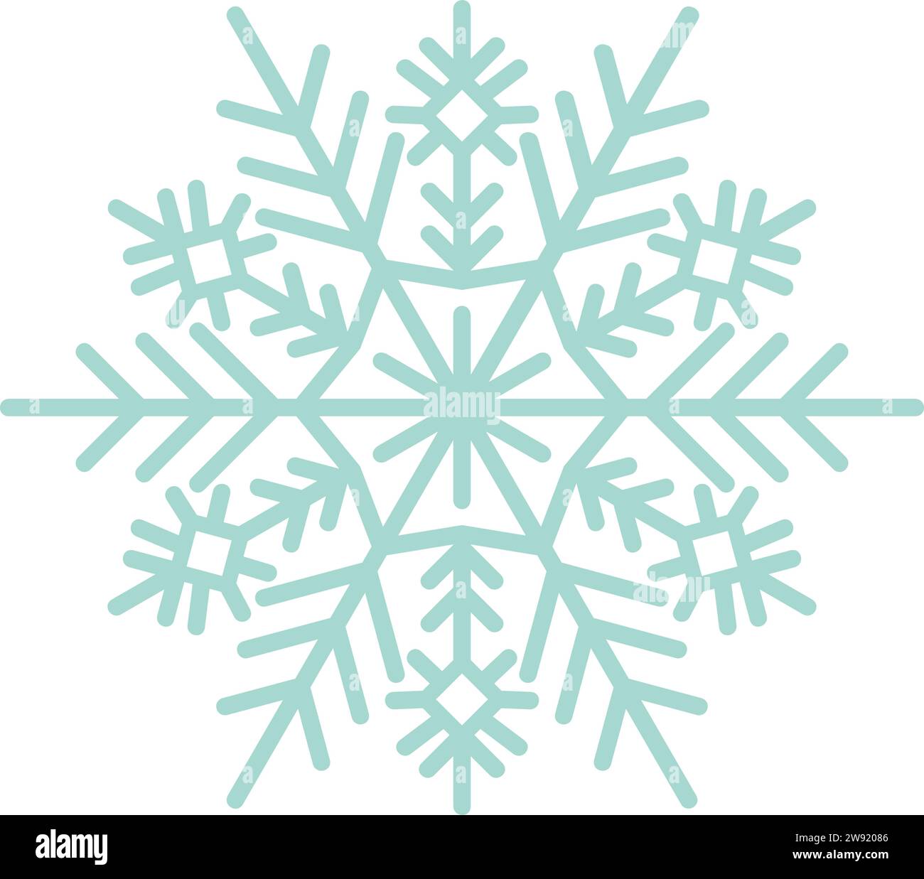 Snowflake green with transparent background Stock Vector Image & Art ...