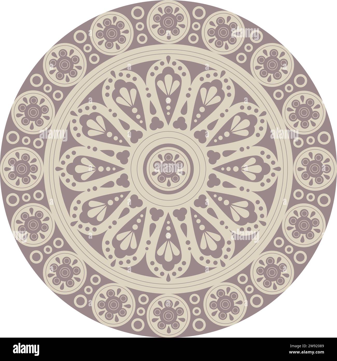 Rosette plate Stock Vector Images - Alamy