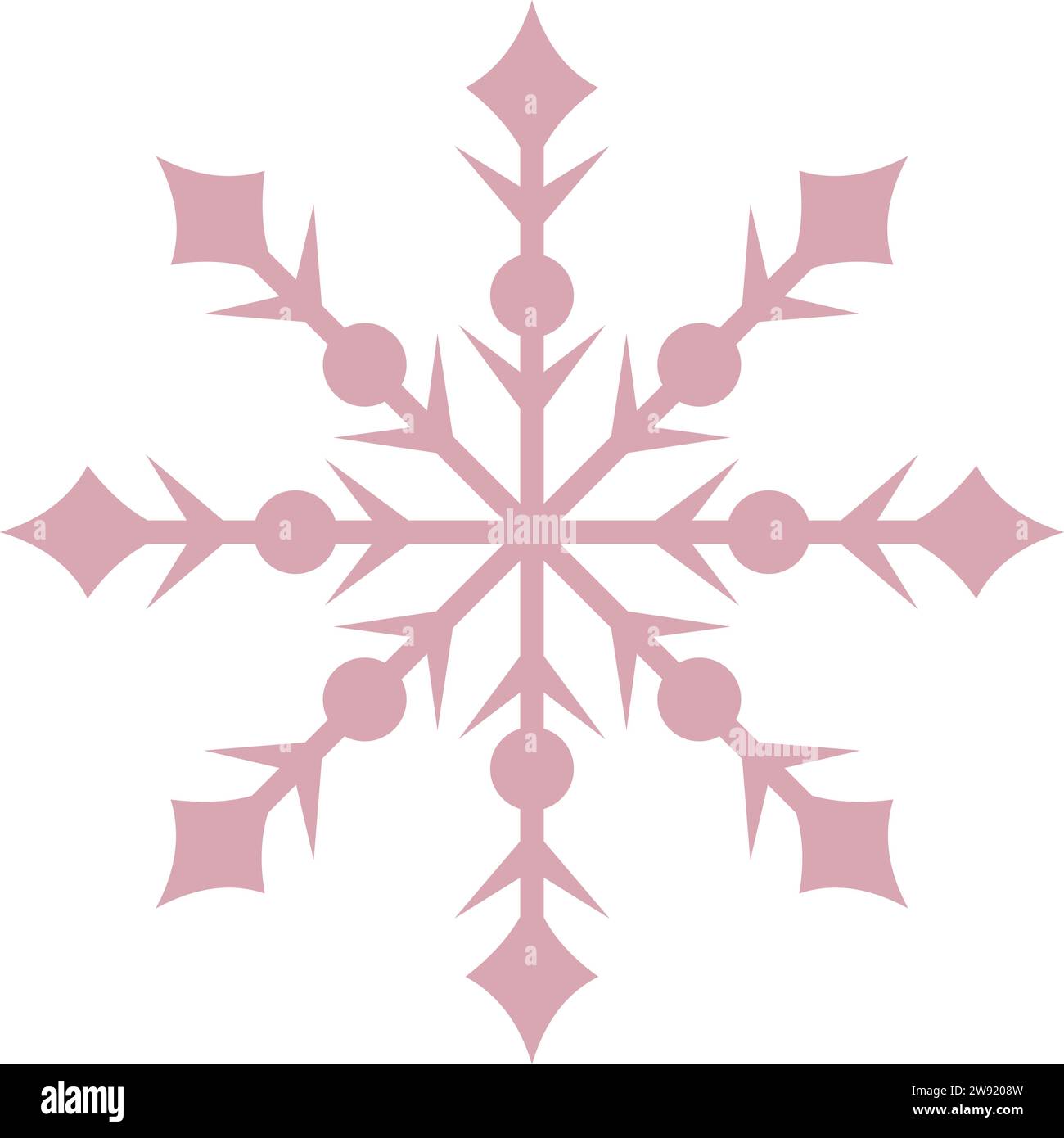 Snowflake pink with transparent background Stock Vector Image & Art - Alamy