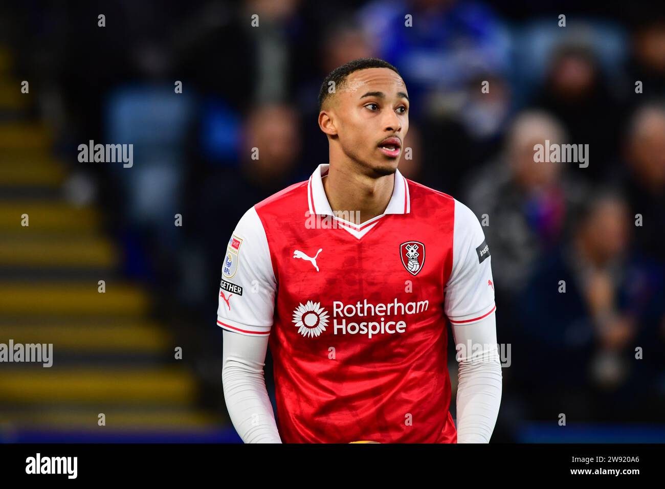 Cohen Bramall (3 Rotherham united) looks on during the Sky Bet ...