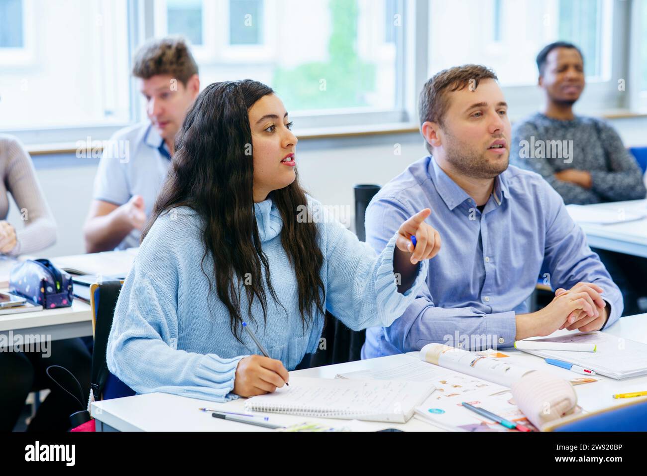 Men woman student hi-res stock photography and images - Alamy