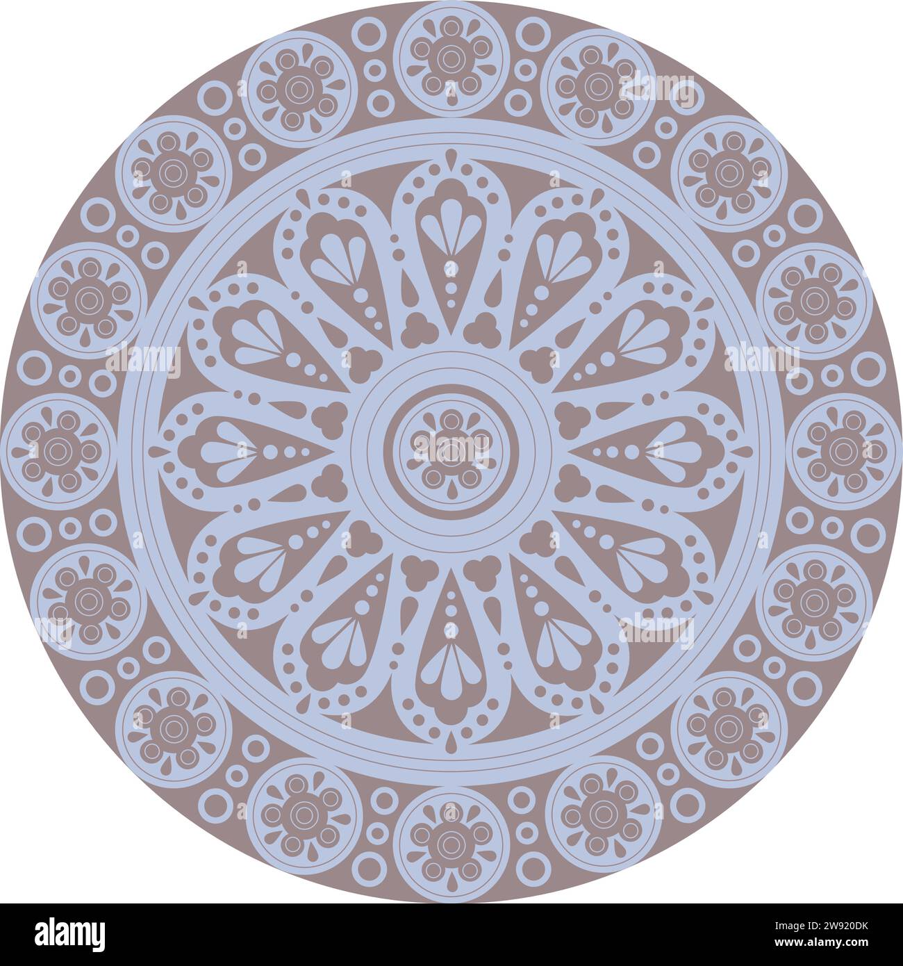 Rosette plate Stock Vector Images - Alamy