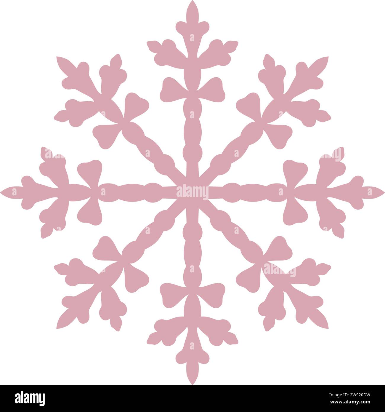 Snowflake pink with transparent background Stock Vector Image & Art - Alamy