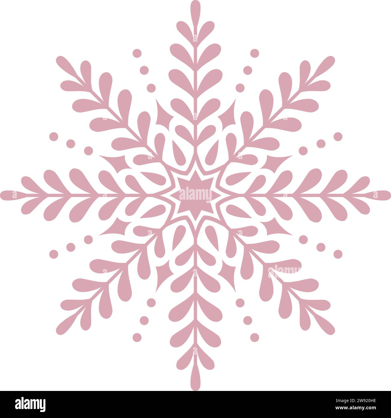 Snowflake pink with transparent background Stock Vector Image & Art - Alamy