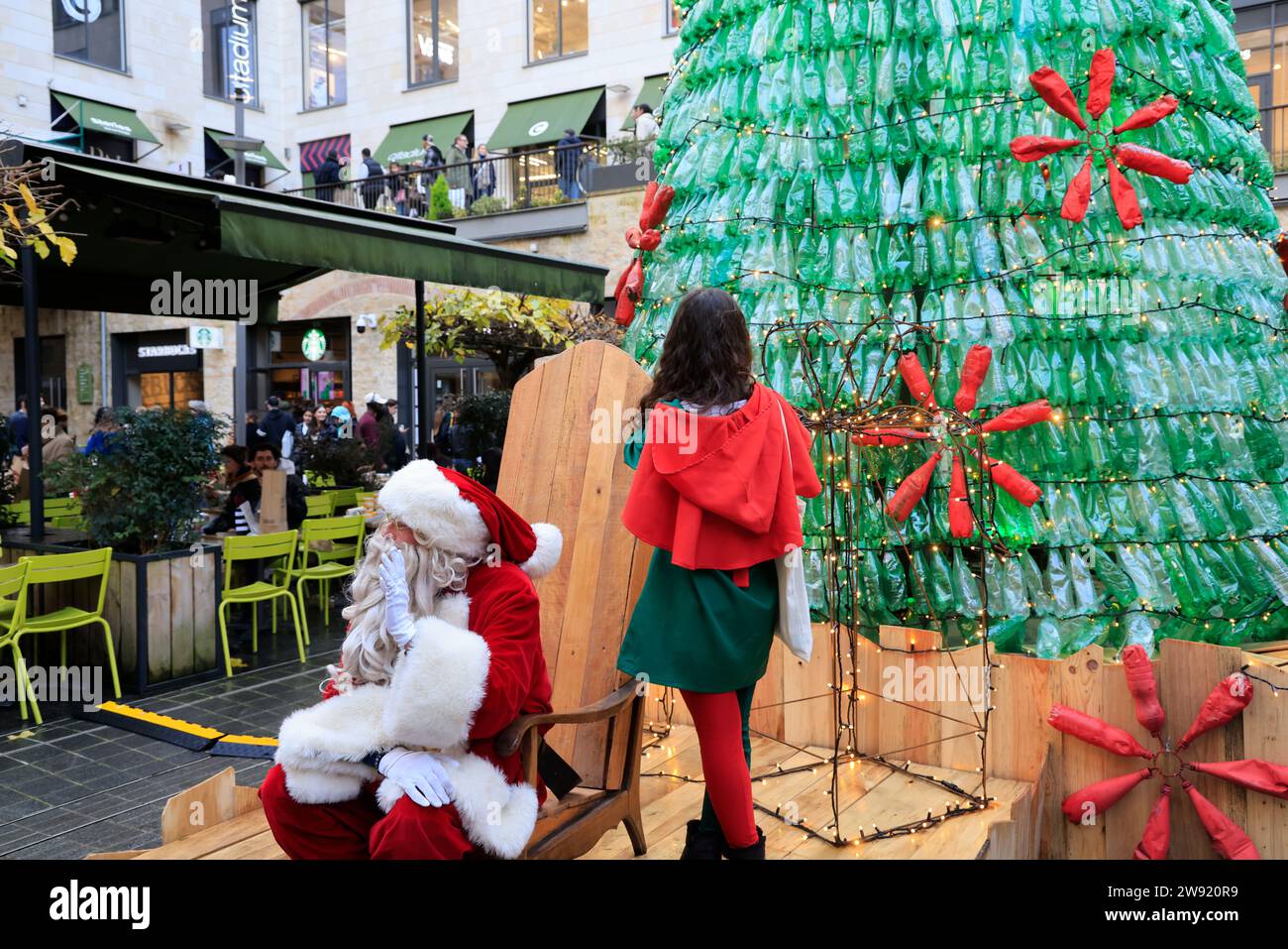 Bordeaux, France. December 23, 2023. Ecology and 100% eco-responsible ...