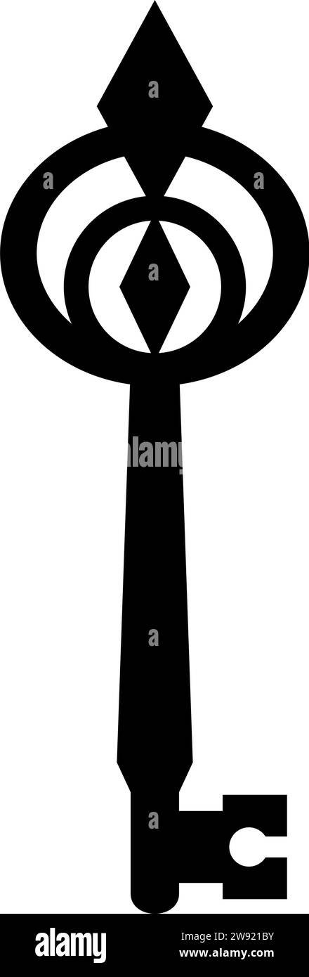 Medieval black door with lock and padlock Stock Vector Images - Alamy