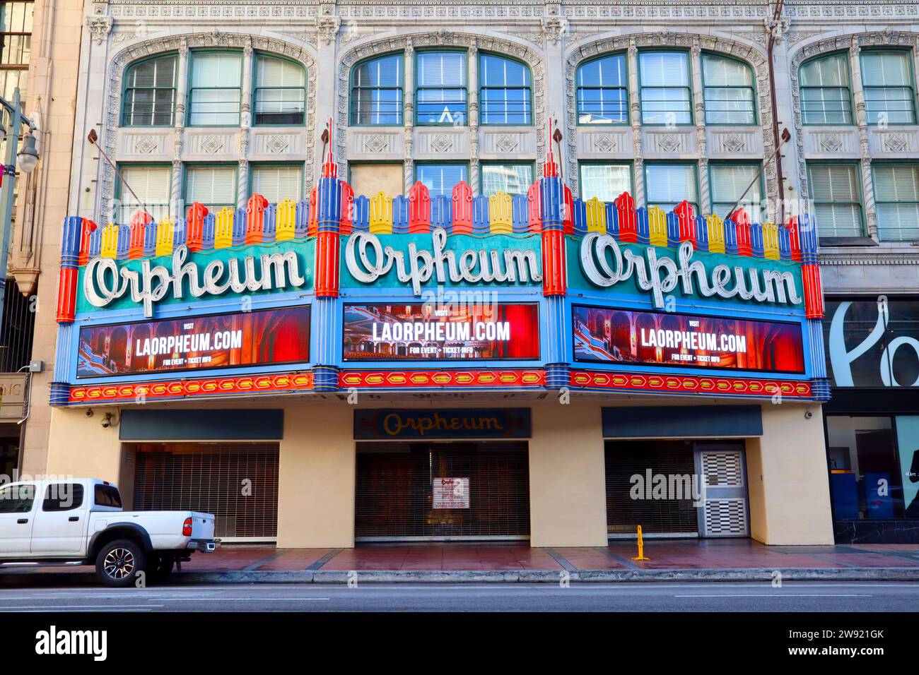 Los Angeles, California:ORPHEUM Theatre, historic Theatre at 842 S. Broadway in the historic ...