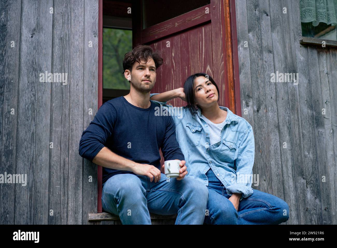 Asian woman in cabin hi-res stock photography and images - Alamy