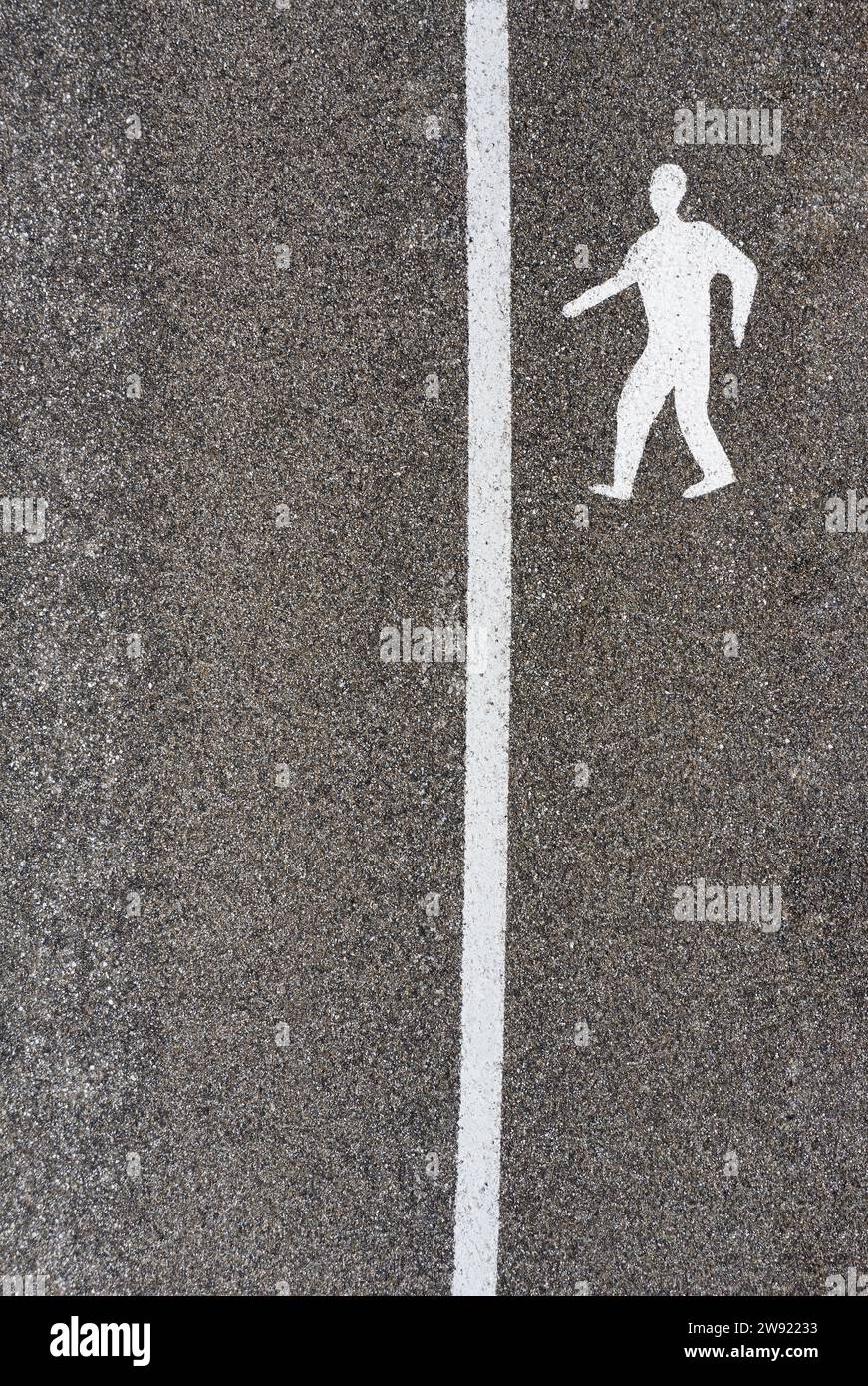 Crosswalk markings on asphalt road Stock Photo - Alamy