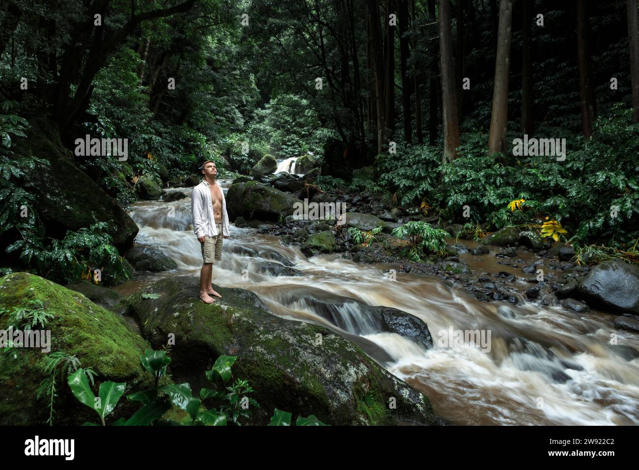 Man near river hi-res stock photography and images - Alamy