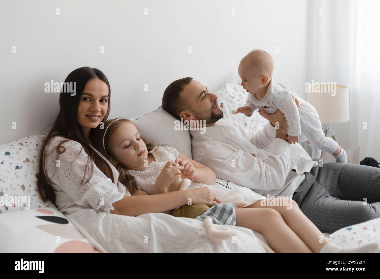 Children loving hi-res stock photography and images - Alamy
