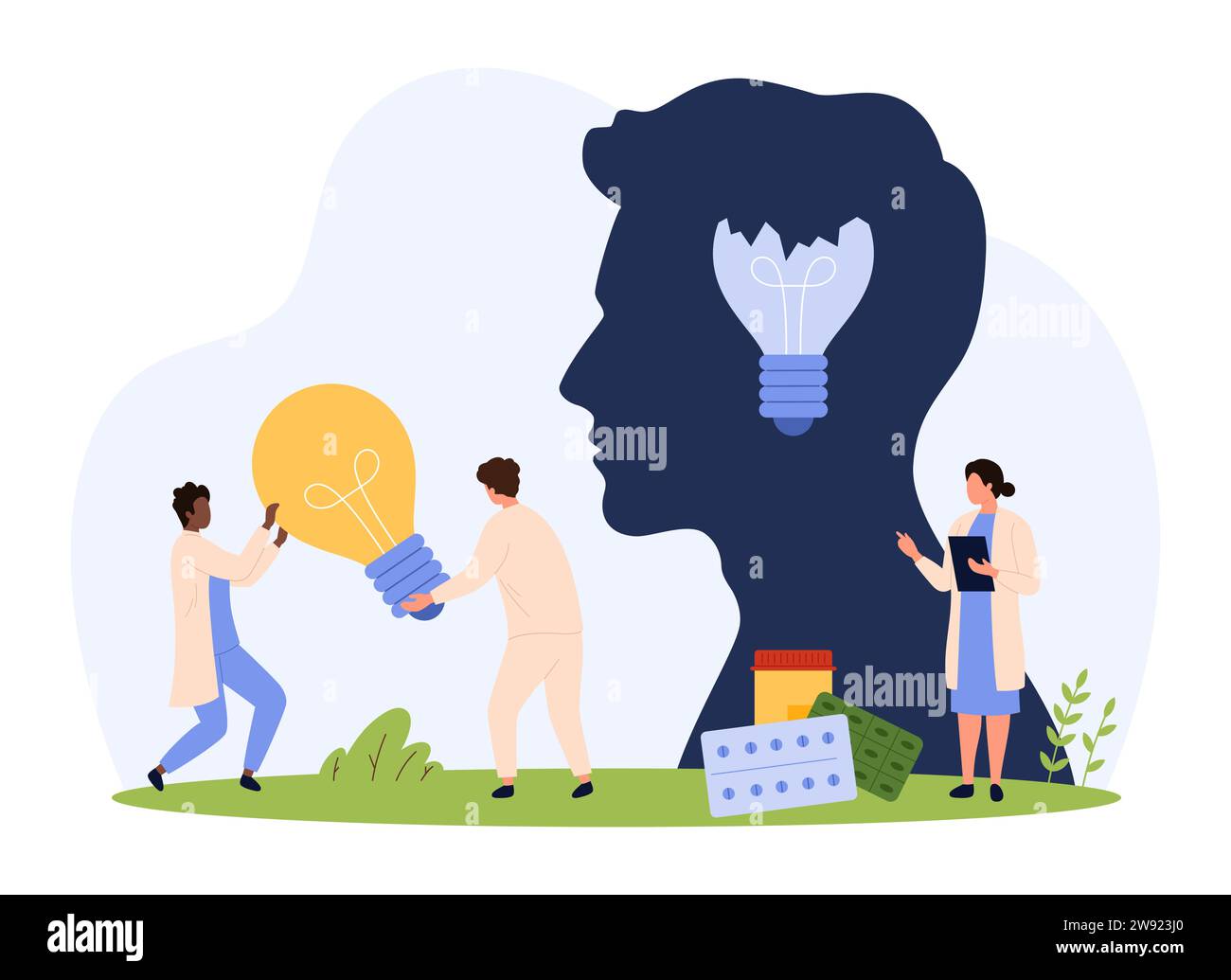 Broken lamp vector vectors Stock Vector Images - Alamy