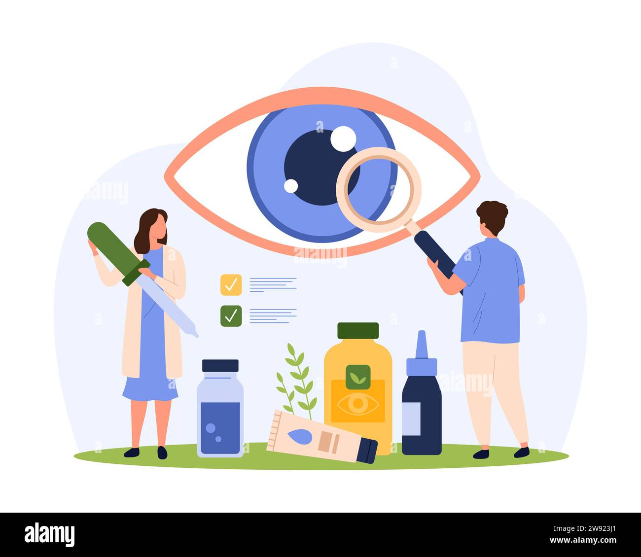 Tiny eyes woman Stock Vector Images - Alamy