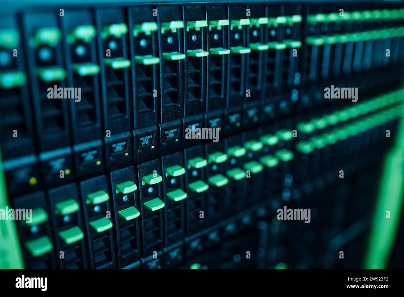 Mainframe of supercomputer equipment in server room Stock Photo - Alamy