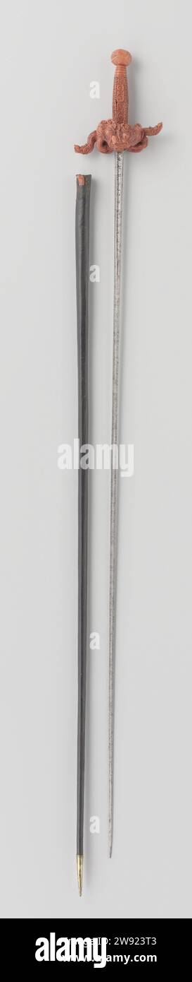 Rapier or Michiel de Ruyter, Anonymous, c. 1675 rapier Rapier with a ...