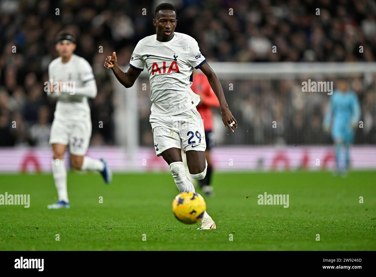 London, UK. 23rd Dec, 2023. Pape Matar Sarr (Tottenham) during the ...