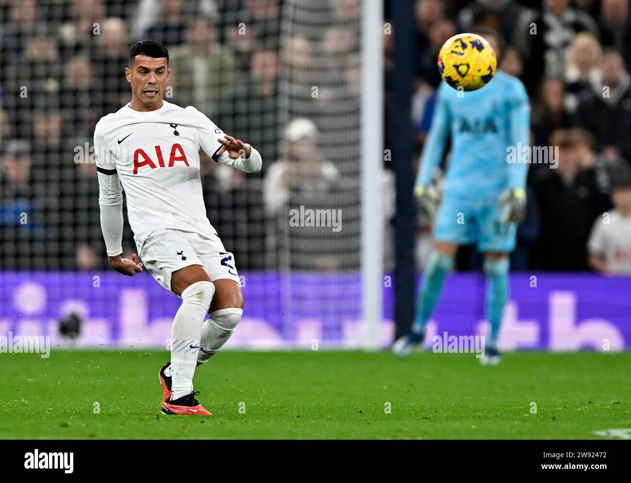 London, UK. 23rd Dec, 2023. Pedro Porro (Tottenham) during the ...