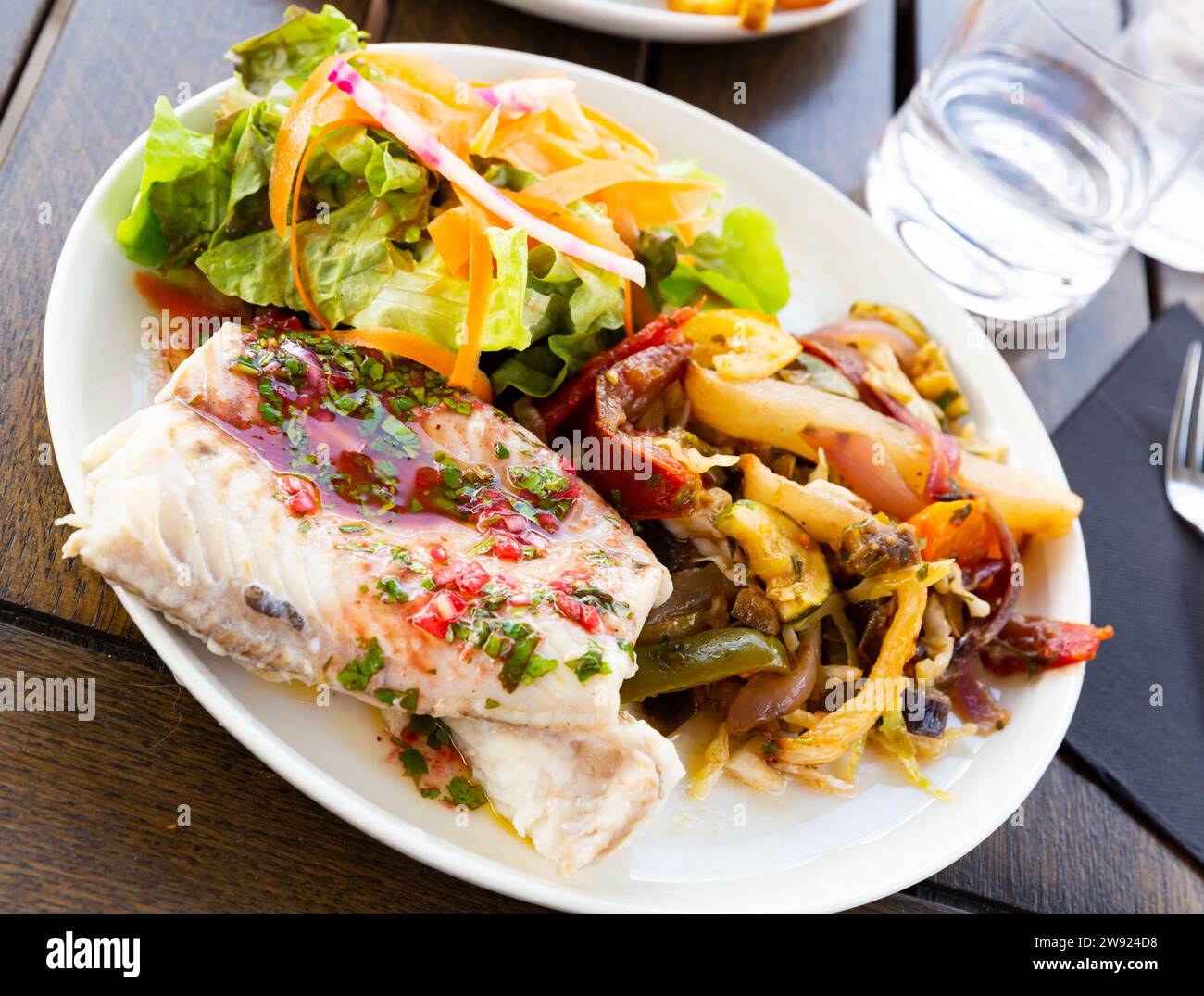 Blue ling fillet Stock Photo - Alamy