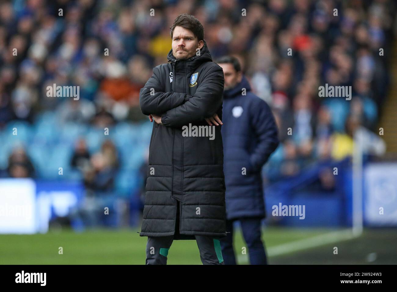 Sheffield, UK. 23rd Dec, 2023. Sheffield Wednesday Manager Danny Rohl ...
