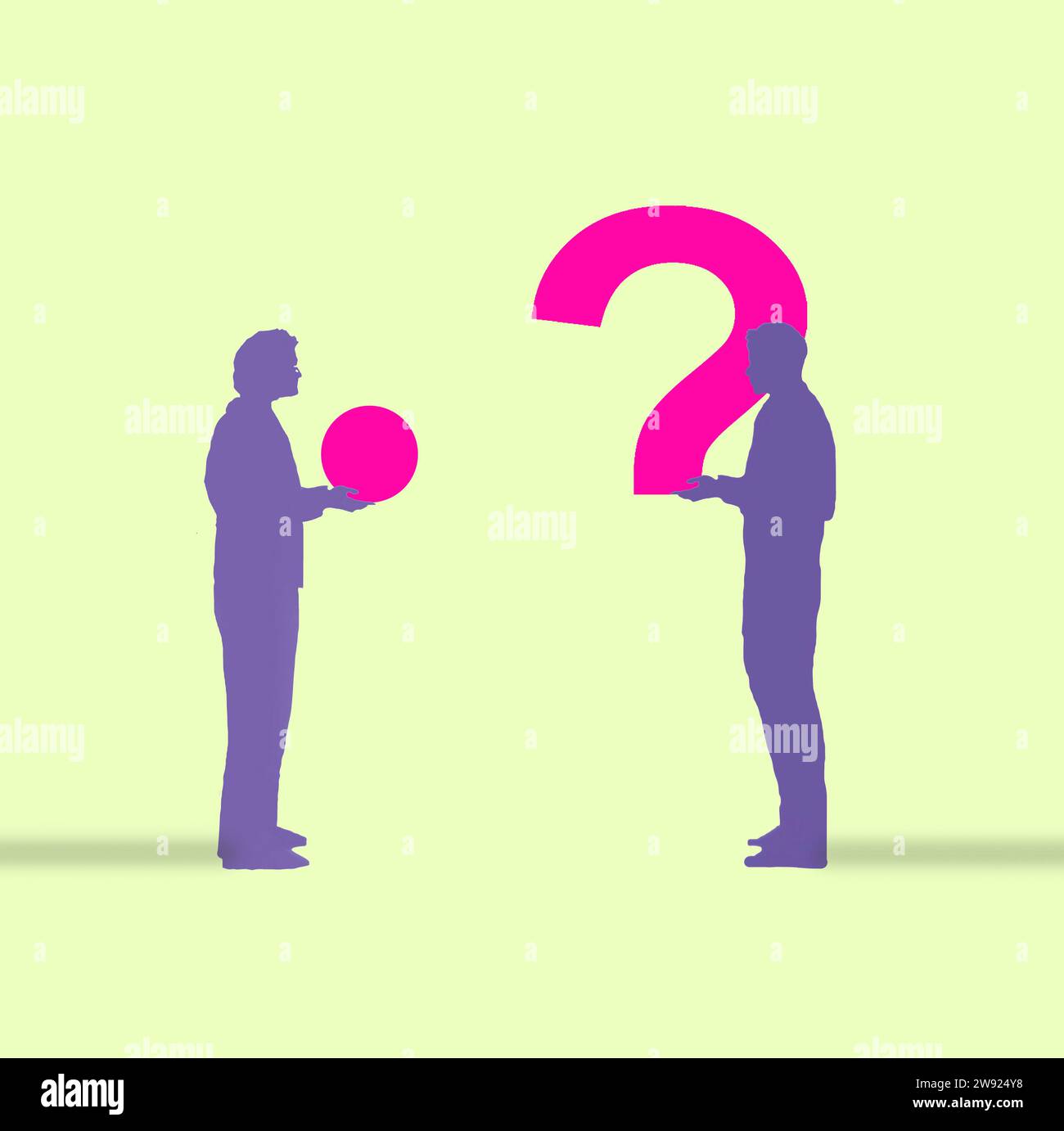 Question mark silhouette hi-res stock photography and images - Alamy