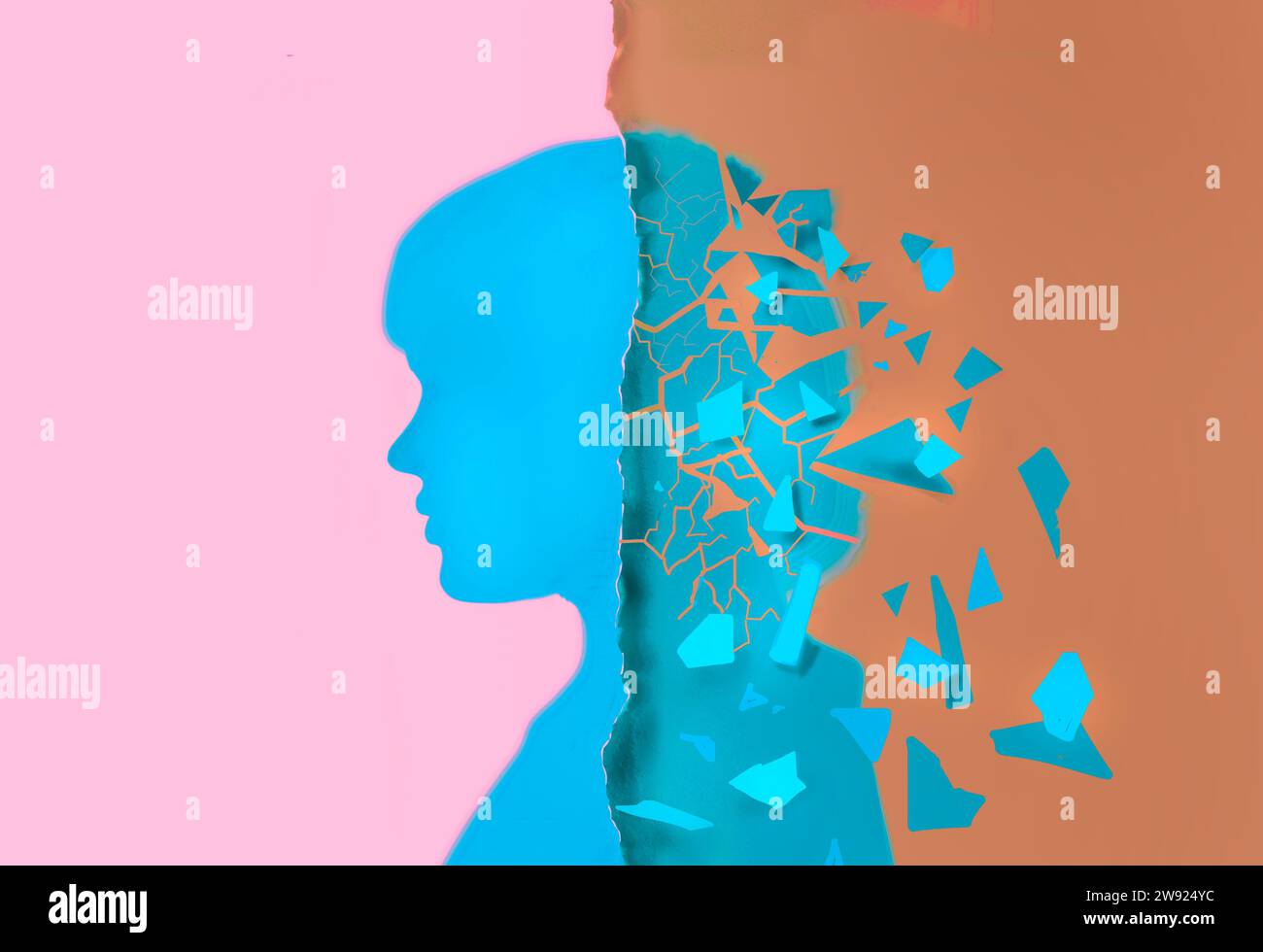 Disintegrating woman hi-res stock photography and images - Alamy