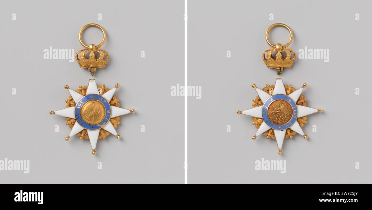 Order sign of the Royal Order of the Union of I.J.A. Gogel, Jean ...